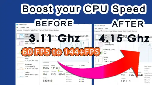 Boost CPU SPEED In Windows 10/11 For GAMING & Performance (2024)